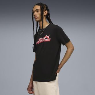Puma T-shirt &agrave; motif Play Different Homme, V&ecirc;tements, Noir, XL