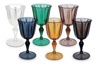 Excelsa Soul Kitchen Coupe 6 pi&egrave;ces country chic 25 cl Multicolore