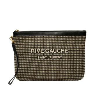 Saint Laurent Pre-owned Raffia Clutch - - Pre-owned - Damen - Beige - ONE SIZE