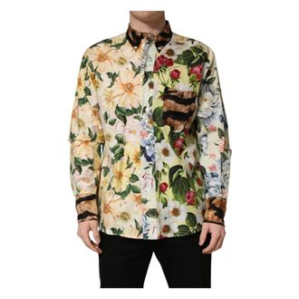 Dolce & Gabbana Homme, Chemises, Multicolore, Taille: L Casual Shirt