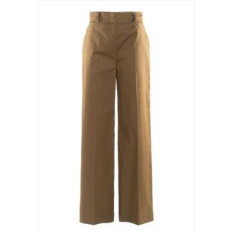 Nenette Raffinato Wide Hosen - - Trousers - Damen - Braun - XL