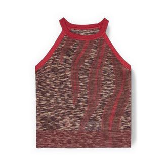 Motivi Feines Viskose-Flamm&eacute;-Stricktop - - Tops - Damen - Rot - L