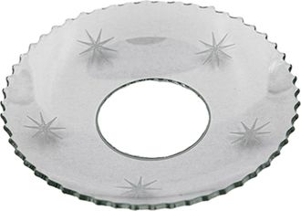 Wiedemann Glas-Kerzenmanschette (Tropfenfänger) Sterne für Kerzen bis Ø 25 mm