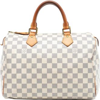 Louis Vuitton Crossbody Bags - Damier Azur Speedy 30 - Gr. unisize - in Wei&szlig; - f&uuml;r Damen