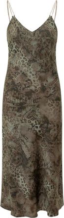 BA&SH Femme, Robes, Vert, Taille: 40 FR V-neck Long Dress