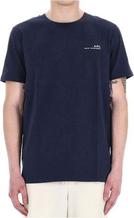 A.P.C. A.p.c. - T-shirt Standard Rue Madame - Homme - Tops - Bleu - Taille: 2XL