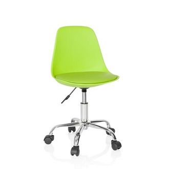 hjh OFFICE 742012 Kinder- und Jugenddrehstuhl Fancy II Kunstleder Grün moderner Drehstuhl höhenverstellbar