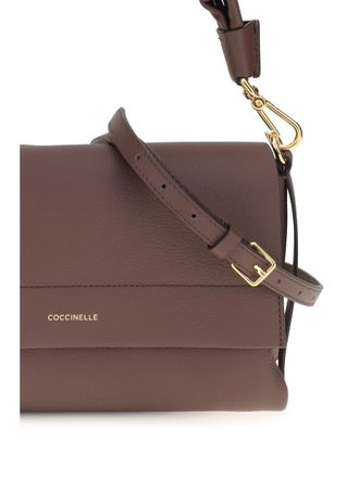Coccinelle Womens Shoulder Bag Boheme Berry-Winter Rose Calf Leather (bos Taurus) Berry/winter