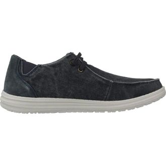Skechers Homme, Chaussures, Bleu, Taille: 44 EU Chaussures D&eacute;contract&eacute;es &agrave; Lacets pour Hommes