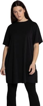 STUDIO UNTOLD Femme Grandes Tailles T-Shirt Long &agrave; col Rond et Manches Courtes Noir 58+ 794475100-58+