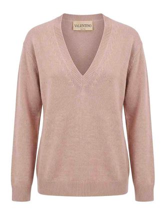 Valentino Pull Col Rond - Couleur Chair