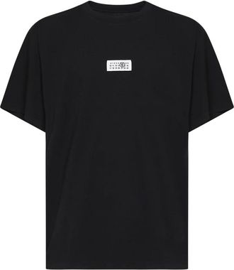 Maison Margiela Homme, Tops, Bleu, Taille: L Numeric Cotton T-Shirt