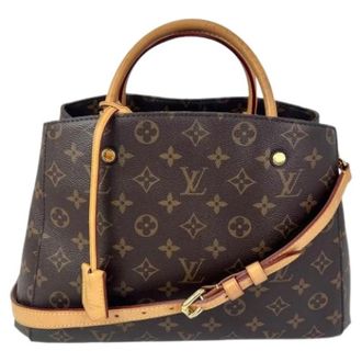 Louis Vuitton Pre-owned Montaigne MM Monogram Schultertasche - - Pre-owned - Damen - Braun - ONE SIZE