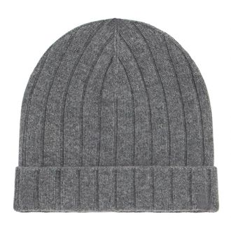 Dolce & Gabbana Rippstrickm&uuml;tze - - Accessories - Herren - Grau - ONE SIZE