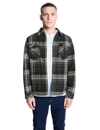 Street One Men Herren Overshirt mit Fleece-Futter