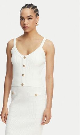 Guess Top W5YR10 Z0130 Wei&szlig; Regular Fit
