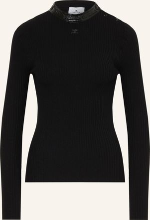 Courr&egrave;ges Pullover schwarz