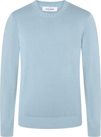 Gran Sasso Softer Rundhals-Pullover aus &auml;gyptischer Baumwolle in