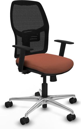 Piqueras y Crespo Alfera B&uuml;rostuhl mit verstellbaren Armlehnen, h&ouml;henverstellbare Lendenwirbelst&uuml;tze, ausgestattet mit Syncro/Traslack und Schneideschaum, mit Rollen vo