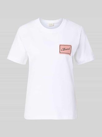 Closed T-Shirt mit Label-Patch und Rundhalsausschnitt