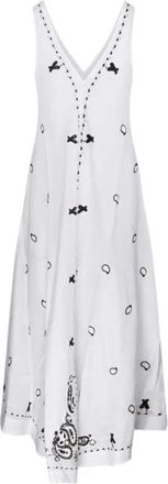 P.A.R.O.S.H. P.a.r.o.s.h., Femme, Robes, Blanc, Taille: 36 FR Abito ricamo