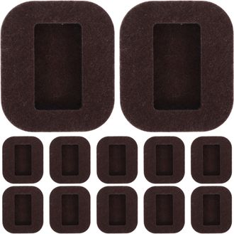 Holibanna TOBBOMEY 12 Filzgleiter f&uuml;r M&ouml;belrollen, 7,9 x 7,1 x 1,3 cm, Stuhlrollenabdeckungen, ger&auml;uschd&auml;mpfende Bodengleiter, Stuhlrollenkappen zum Schutz von 