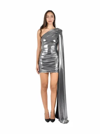 Room76 Womens Mini Dress Silver Polyester