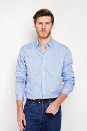 William De Faye Secret du Lin - Leinenhemd - Blaue Jeans