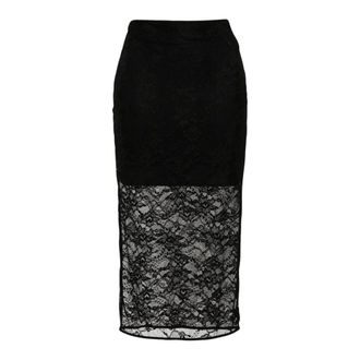 Patrizia Pepe Jupe Midi - Femme - Jupes - Noir - Taille: 38 FR
