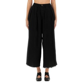 Uma Wang Poetic Cropped Hosen - - Trousers - Damen - Schwarzk - M
