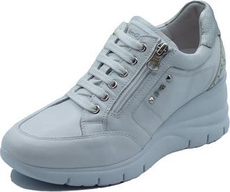 Nero Giardini E615221D Chili Blanc Baskets pour Femme en Cuir avec Compens&eacute;e, Blanc, 40 EU