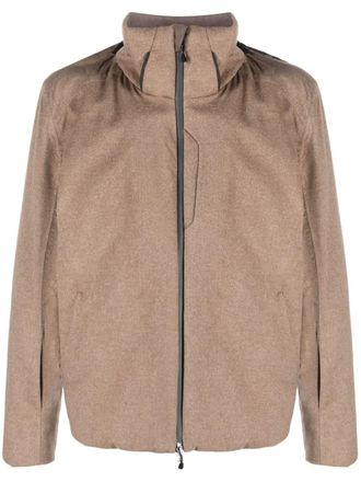 Sease veste en cachemire &agrave; capuche Balma - Marron