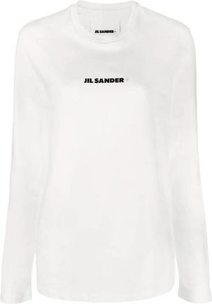 Jil Sander Rundhalspullover - Weiß