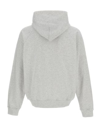 A.P.C. Mens Hoodie Duck Pla Heathered Grey Cotton Sweatshirts Sweater