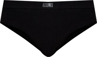 Maison Margiela Femme, Sous-v&ecirc;tements, Noir, Taille: 38/40 FR Culottes en coton