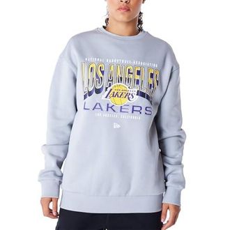 New Era NBA Los Angeles Lakers Sweat-shirt unisexe, gris, L