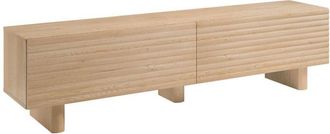 Vente-Unique Vente-unique - Meuble tv avec 2 portes en mdf - 180 cm - Naturel - ludima