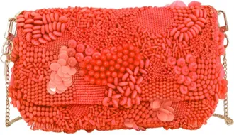 Lola Casademunt Femme, Sacs, Orange, Taille: ONE Size Tonal Beaded Baguette