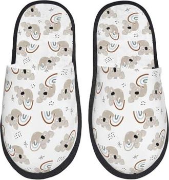 Generic Imprimé Koala De Dessin Animé Pantoufle Automne Pantoufles Légères Chaussures Pour Femme Intérieur Unisex L