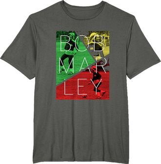 Bob Marley Soccer Split T-Shirt T-Shirt