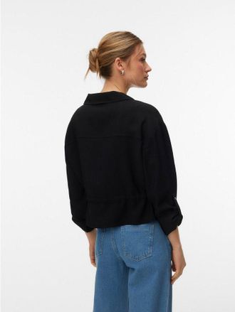 Vero Moda Langarmbluse VMKATIE LS SHIRT WVN NOOS Materialmix