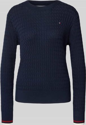 Tommy Hilfiger Regular Fit Pullover mit Zopfmuster