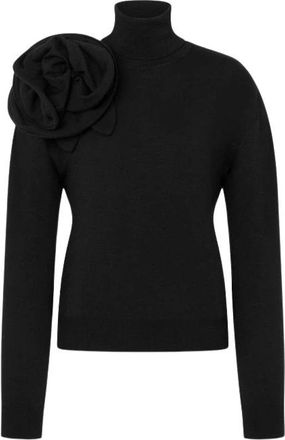 Moschino Femme, Pulls, Noir, Taille: 40 FR Pull col roul&eacute; en laine m&eacute;rinos