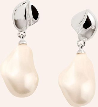 Pompidou Ohrh&auml;nger Pearl Edges Earring By Glambou silber
