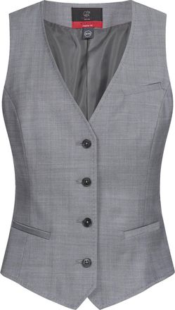 Greiff Damen-Weste RF Modern 37.5 Regular Fit, 4-Knopf, 2 Leistentaschen, 1 Brustleistentasche, AMF-Handstich, Kurze Seitenschlitze, Stoffrücken, Farbe: Hell