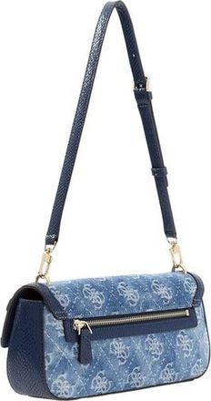 Guess Sac &eacute;paule Dovie en denim de coton m&eacute;lang&eacute;