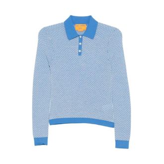 Guest In Residence Femme, Tops, Bleu, Taille: 40 FR Pique L/S Shrunken Polo