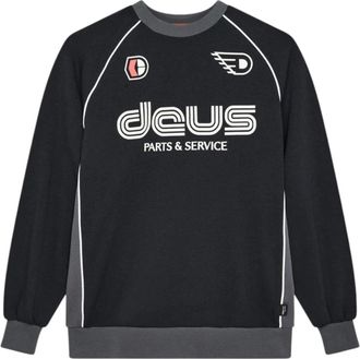 Deus Homme, Sweatshirts et sweats &agrave; capuche, Noir, Taille: L Power Shift Crew