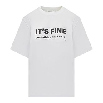 Victoria Beckham Femme, Tops, Blanc, Taille: 40 FR T-shirt ras du cou