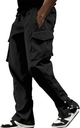 Generic Pantalon de surv&ecirc;tement pour homme avec cordon de serrage &agrave; la taille pour la maison, le salon, pantalon de surv&ecirc;tement doux, chaud et confortable, No